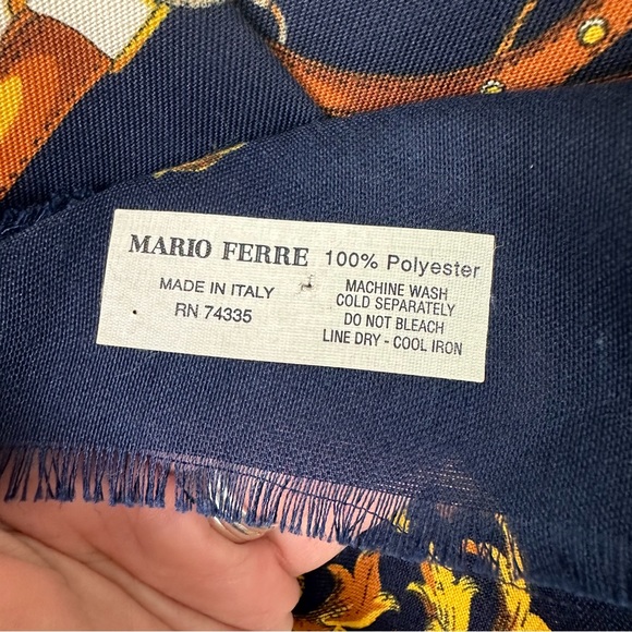 MARIO FERRE | Accessories | Mario Ferre Equestrian Italian Scarf | Poshmark